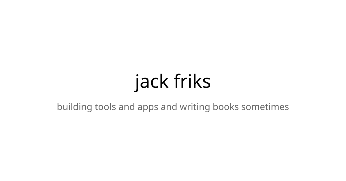 jack friks